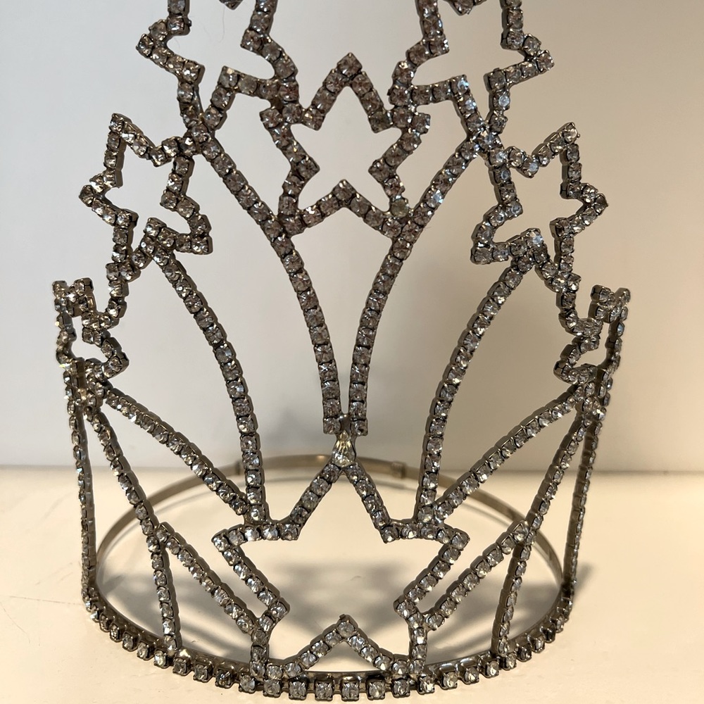 Vintage Star Beauty Pageant Queen Princess Tiara Crow… - Gem